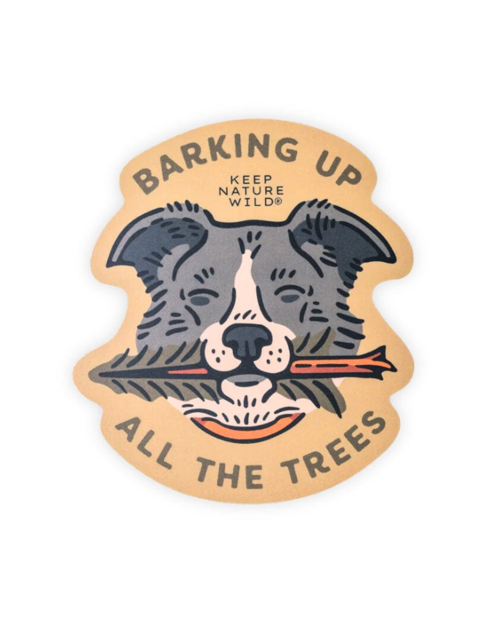 Barking Up All the Trees | Sticker