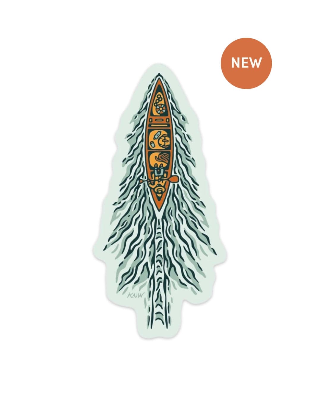 Cruising Canoe | Sticker