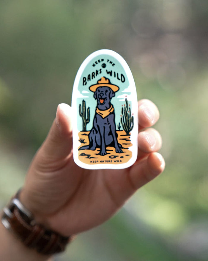 Keep the Desert Barks Wild Sticker | Keep Nature Wild