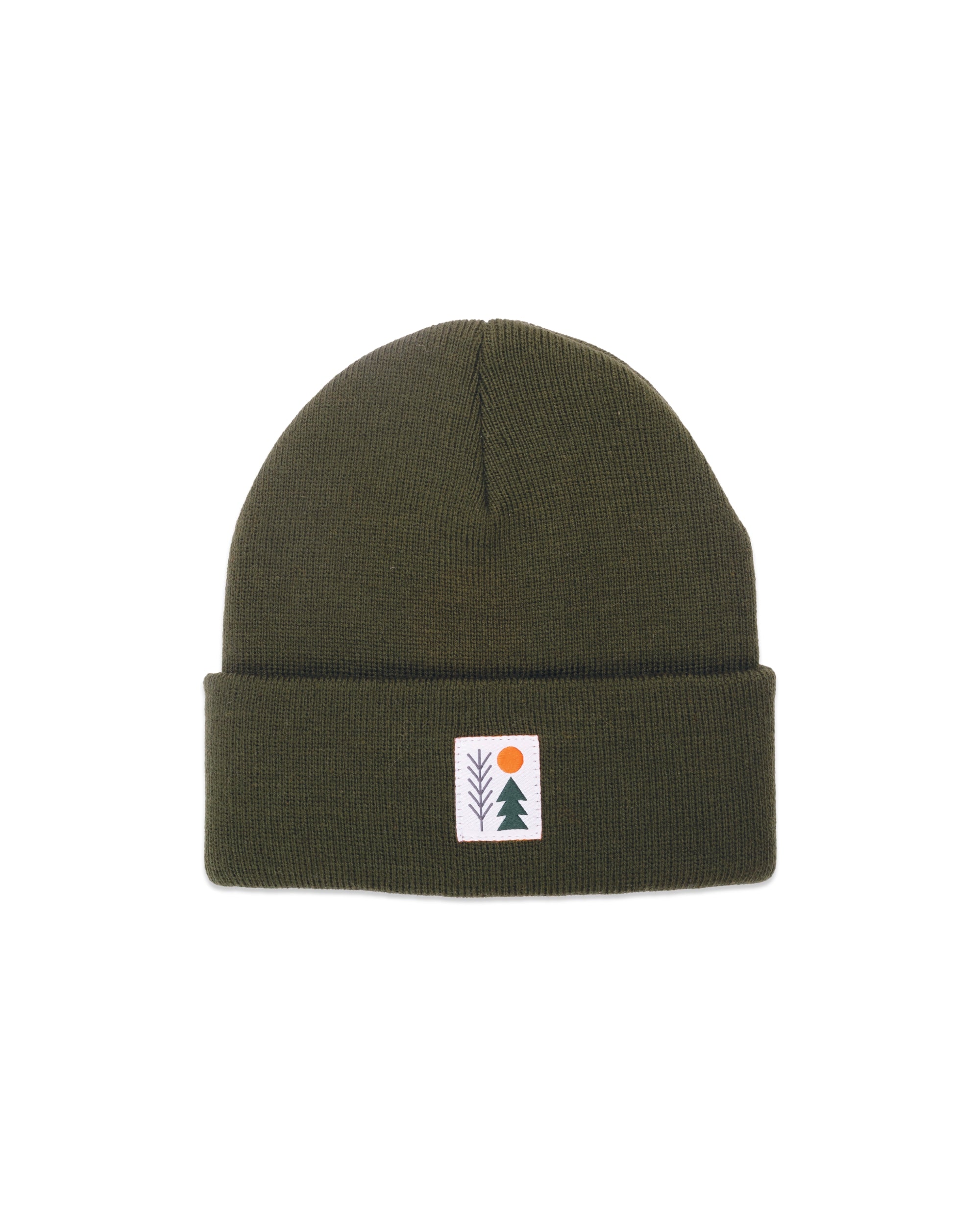 Kids Evergreen Olive Cuffed Beanie | Keep Nature Wild
