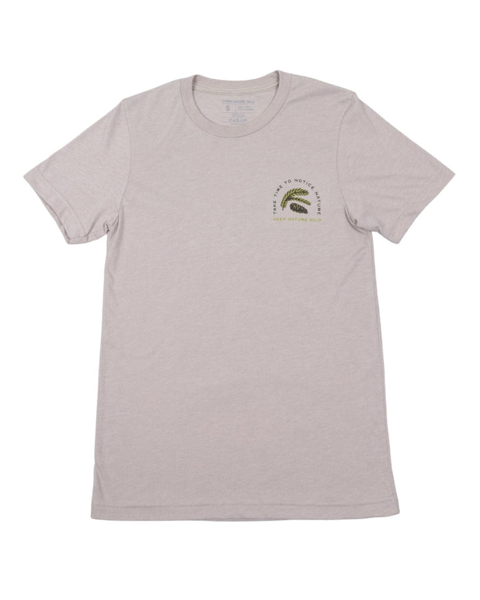 Nature Study Conifers Unisex Tee | Heather Tan