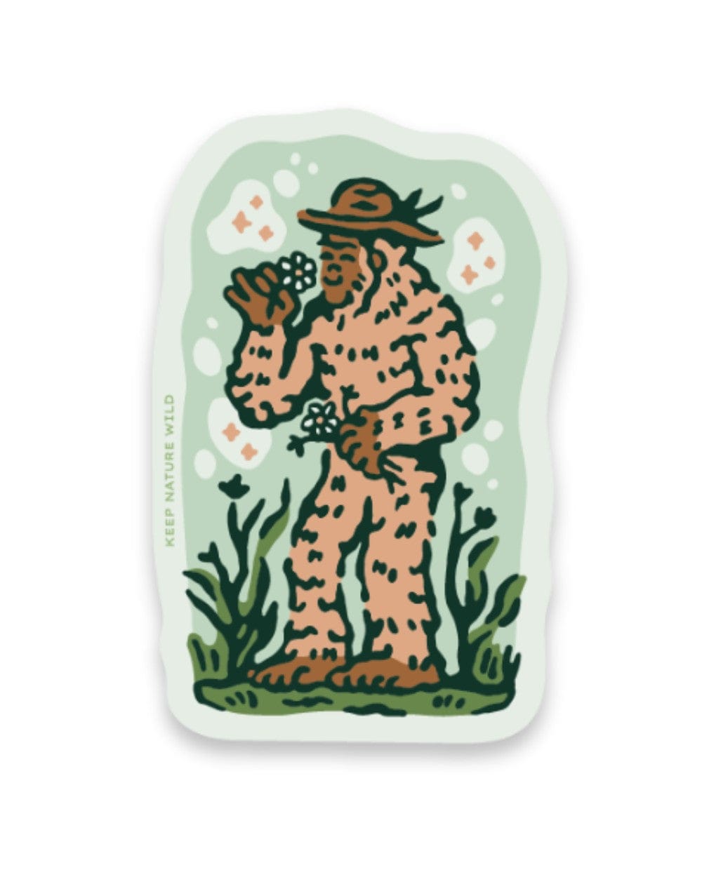 Squatch Spring Blooms Sticker | Keep Nature Wild