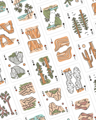 Sustainable Forest Paper National Park Playing Cards | Keep Nature Wild
