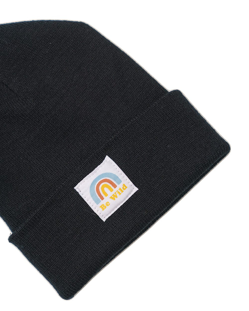 Be Wild Black Cuffed Beanie | Keep Nature Wild