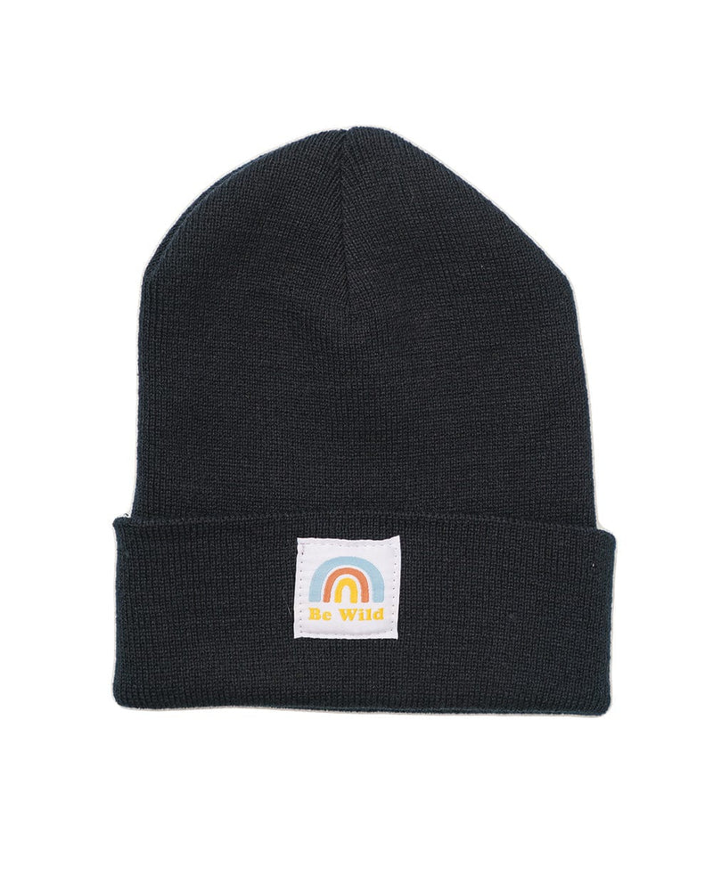 Be Wild Black Cuffed Beanie | Keep Nature Wild
