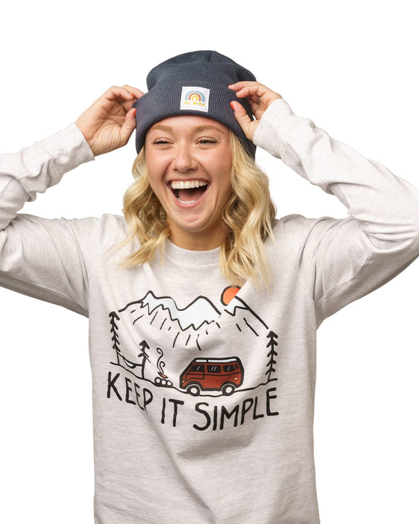 Be Wild Slate Blue Cuffed Beanie | Keep Nature Wild