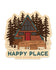Happy Place A-Frame Cabin Sticker | Keep Nature Wild