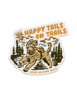Happy Tails on Trails Outdoor Sticker | Keep Nature Wild