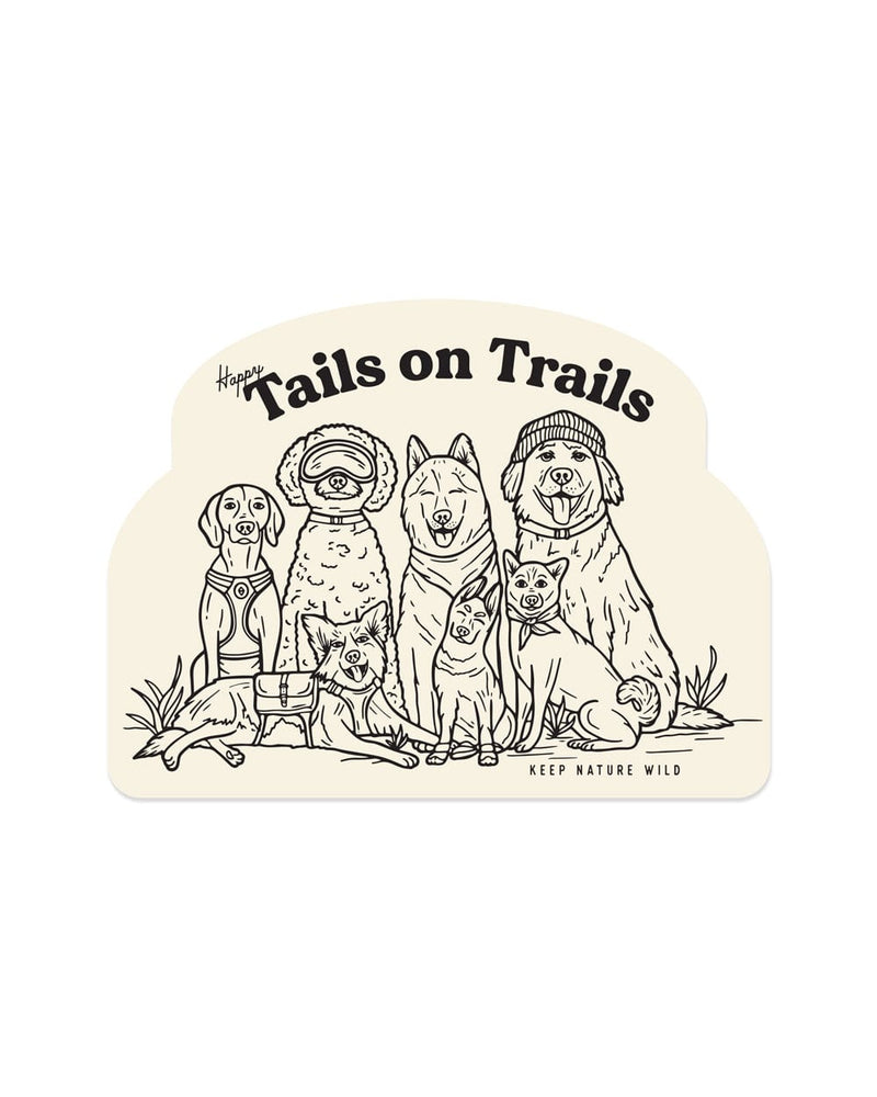 Happy Tails Outdoor Sticker | Keep Nature Wild