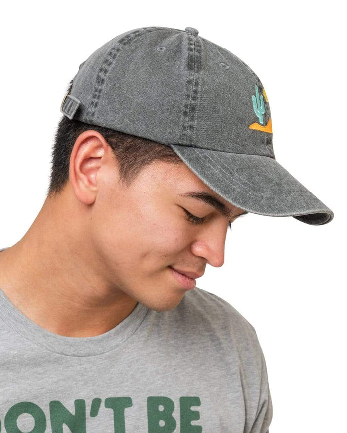Lone Cactus Dad Hat | Faded Black - Keep Nature Wild