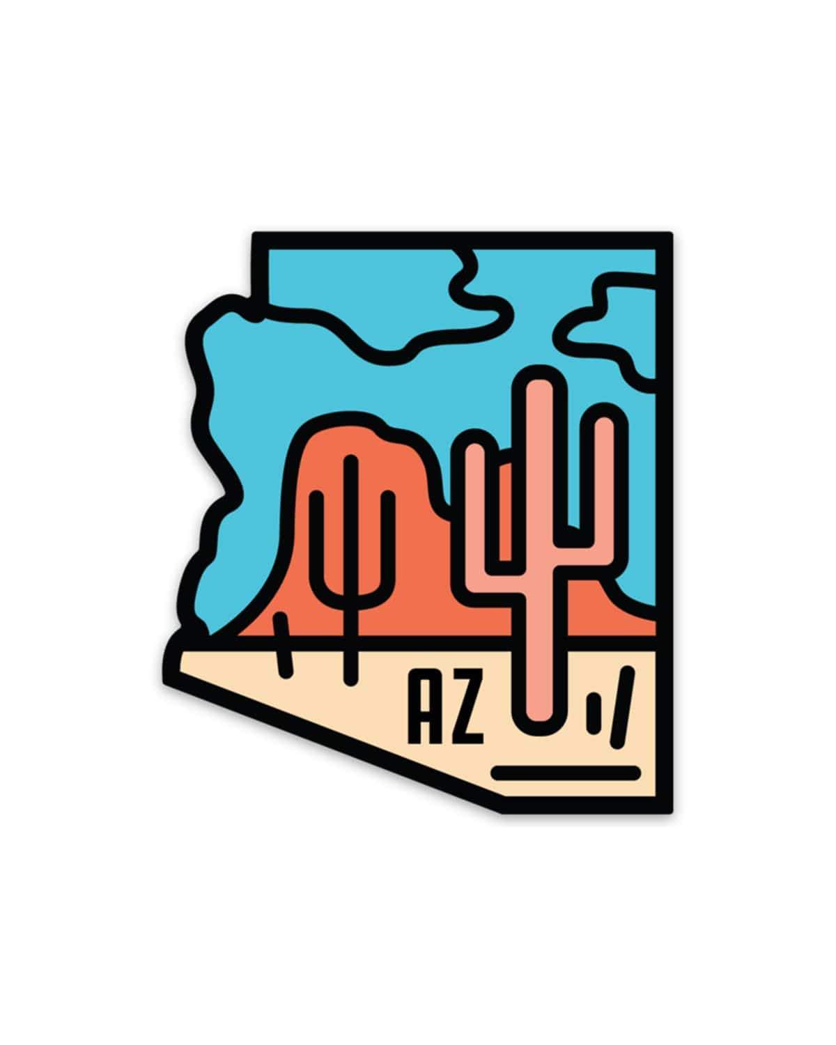 Pink Cactus | Sticker | Keep Nature Wild