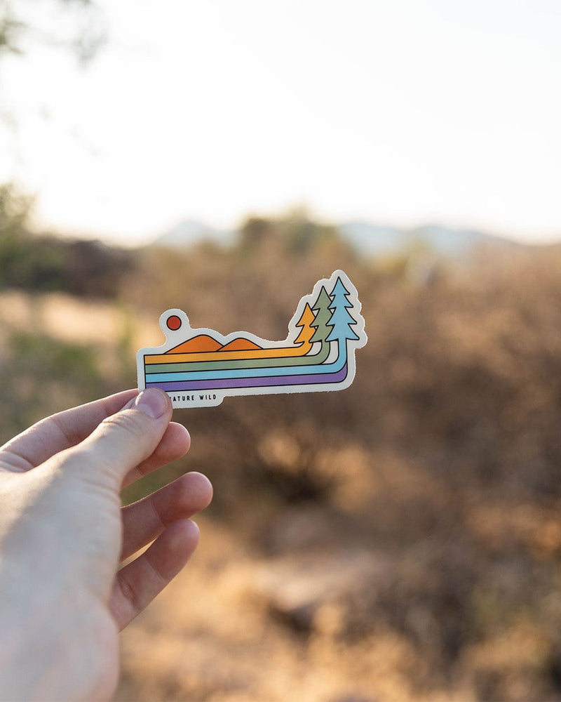 Retro Pride Sticker | Keep Nature Wild