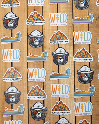 Retro Pride Sticker | Keep Nature Wild