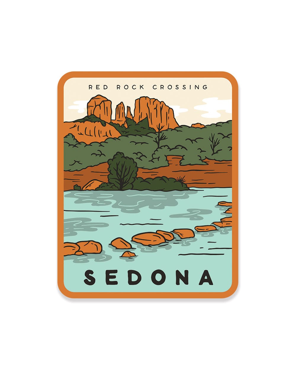 Sedona Red Rock Crossing Sticker | Keep Nature Wild