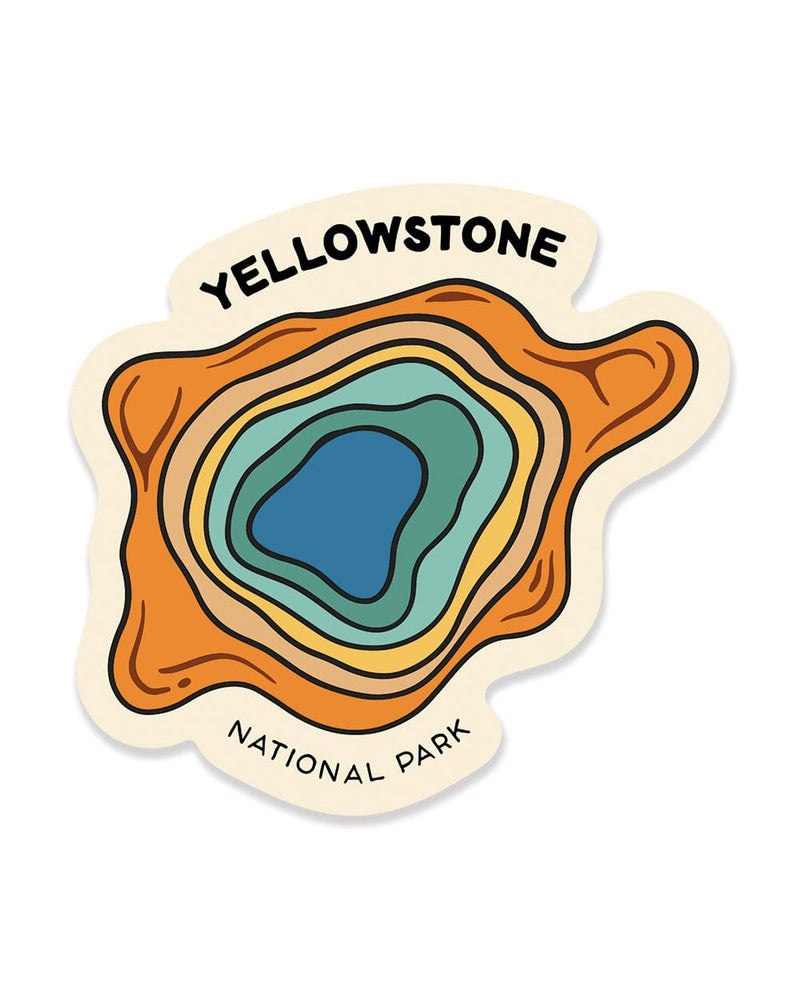 Yellowstone Grand Prismatic Spring Sticker | Keep Nature Wild