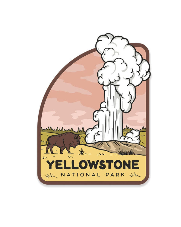 Yellowstone Old Faithful Sticker | Keep Nature Wild